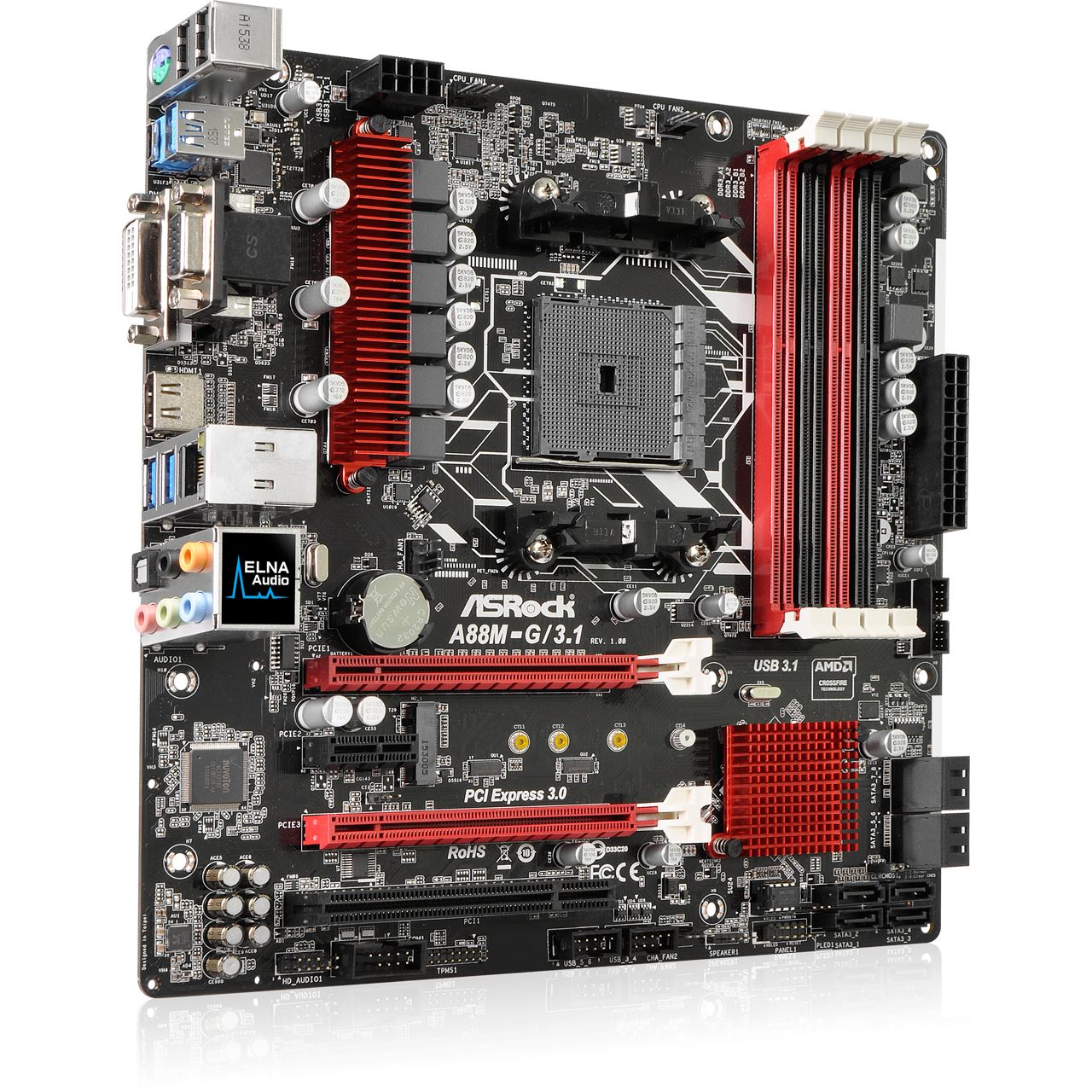 ASRock A88M-G/3.1 AMD A88X So.FM2+ Dual Channel